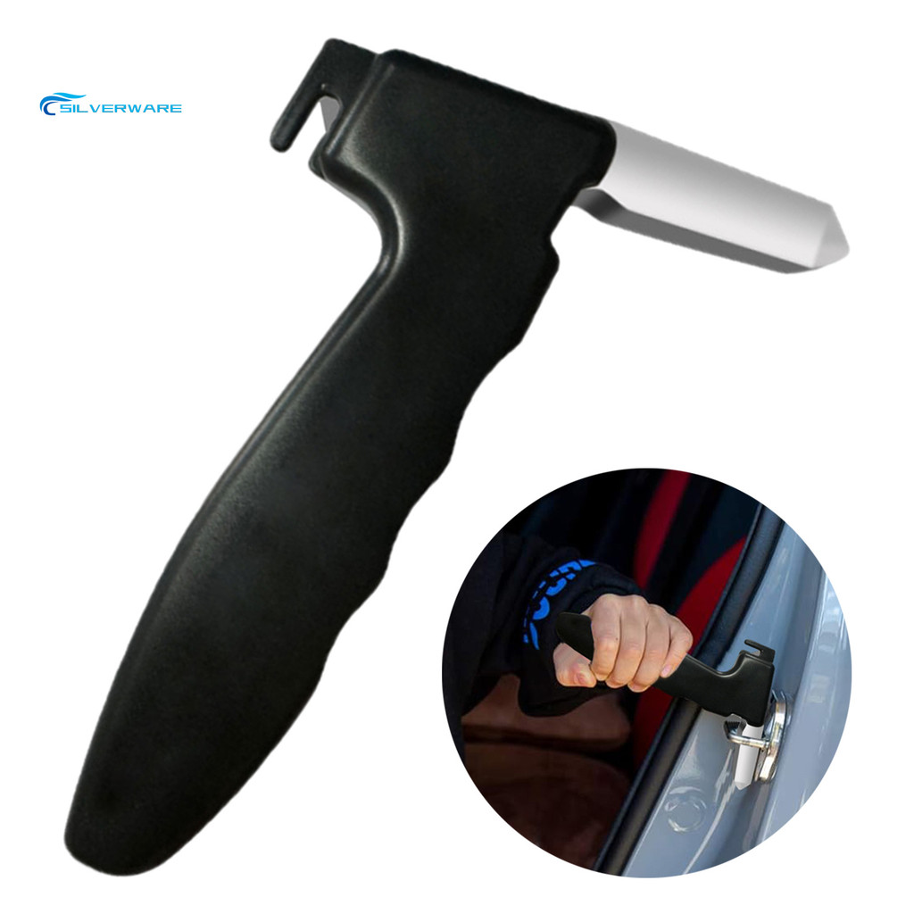 [SILVE] Car Door Assist Handle 3-In-1 Auto Grab Bar Cane Safety Hammer ...