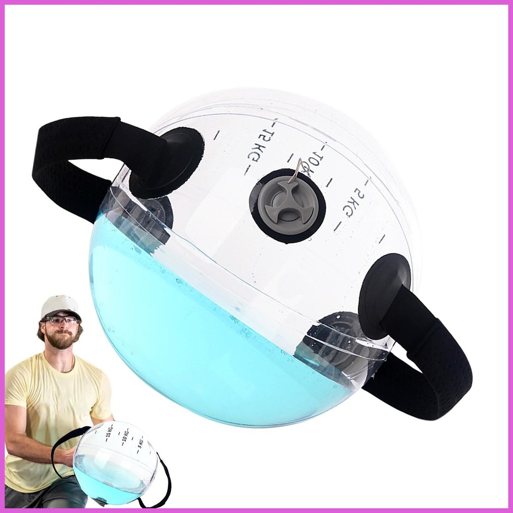 Fitness Water Weighted Ball Balance Stability Water Ball Fillable for ...