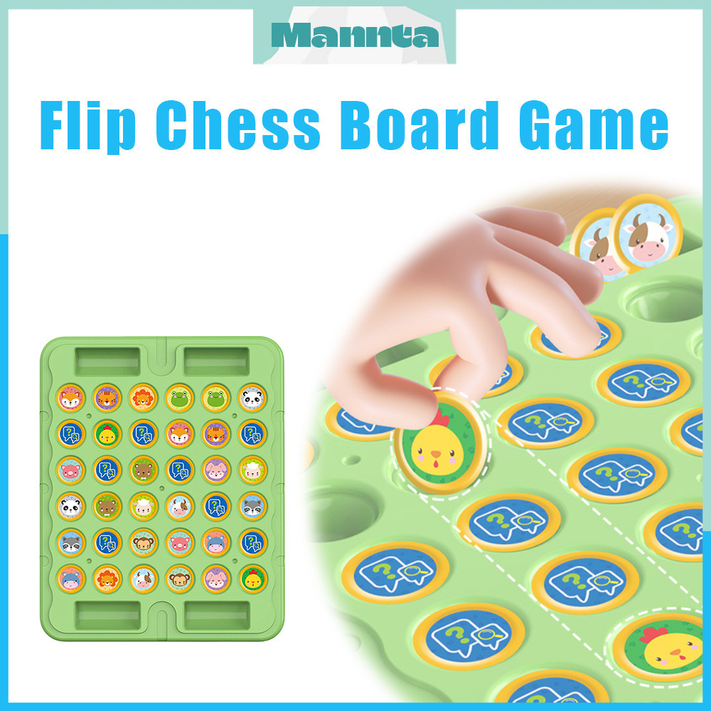 Flip Chess Board Game Memory Puzzle Toys Flip Chess Memory Game Party ...