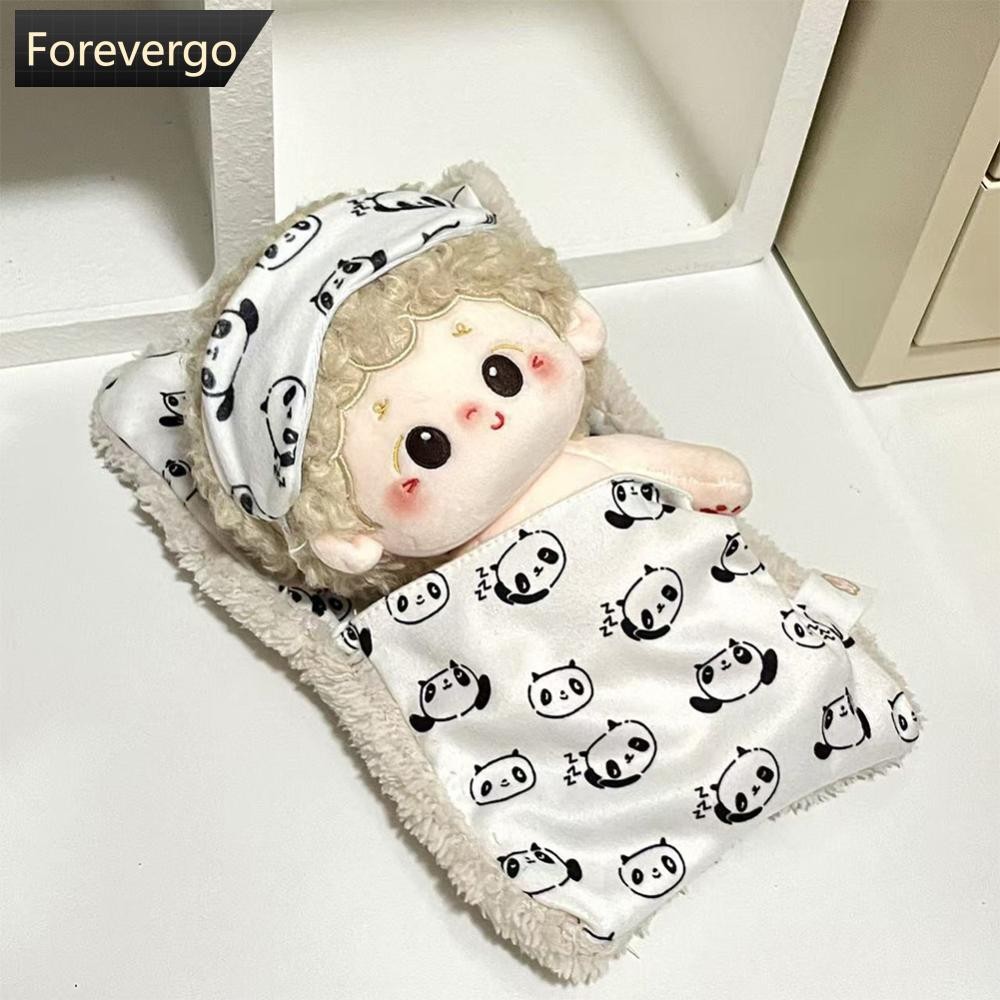 FOREVERGO For 10cm/20cm Cotton Doll Baby Cothes Panda Sleeping Bag Doll ...