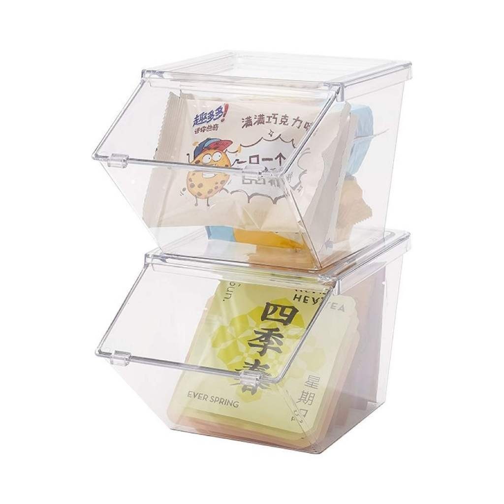 Clear Tea Bag Storage Container Stackable Coffee Sachet Organizer ...