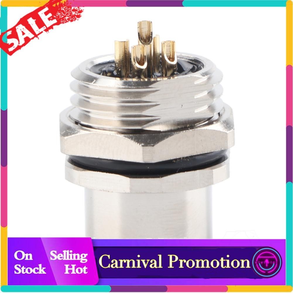 5 Pin Waterproof Connector Outdoor IP67 Plug Adapter M12 4A | Shopee ...