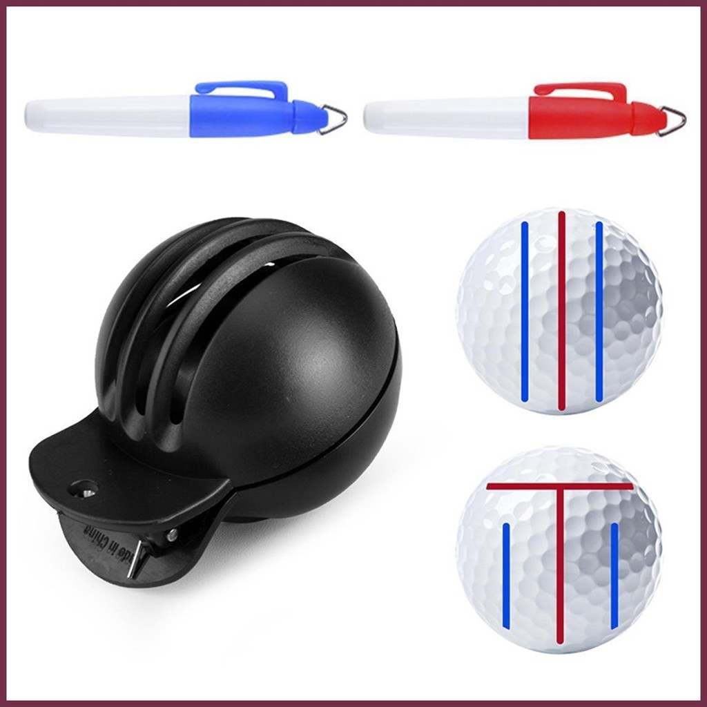 Alignment Ball Mark Fade-Resistant Golf Ball Marker and Lines Marker ...