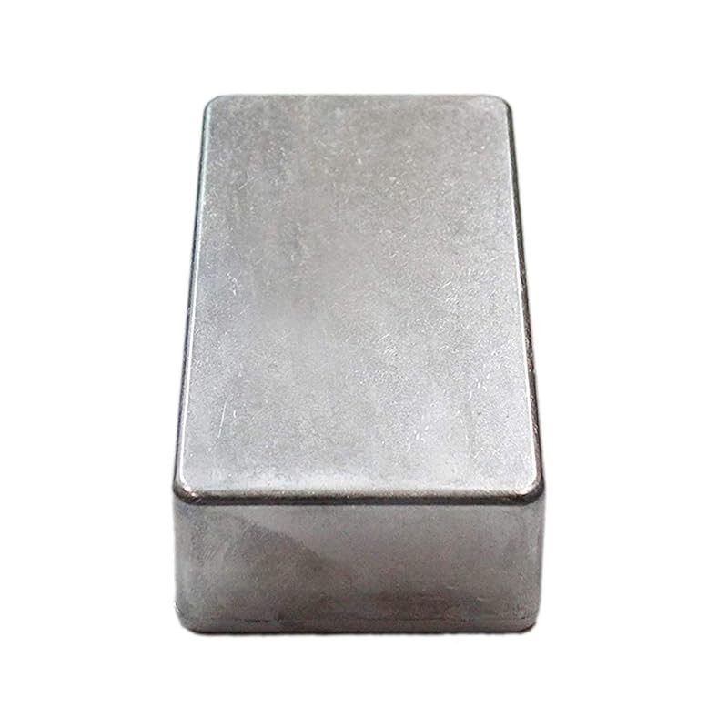 Effects pedal case HAMMOND 1590B type, unpainted, single aluminum case ...