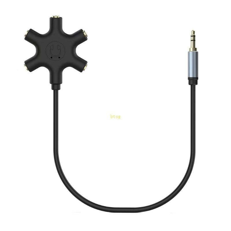 BT Headphone Splitter 3 5mm Male to Female Multi Earphone Splitter 5 ...