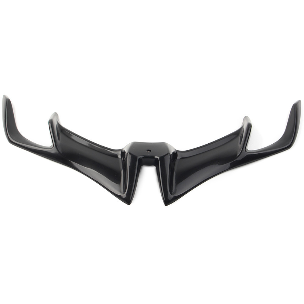 Gloss Black Motorcycle Front Fairing Aerodynamic Winglet Wing Cover ...