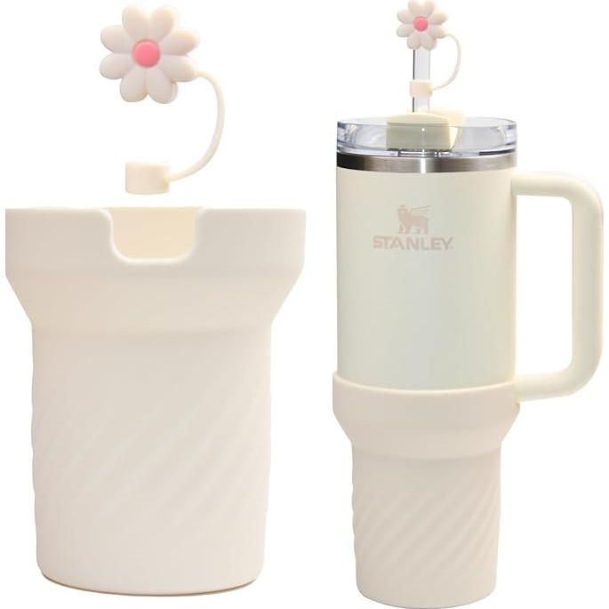 Homesure Silicone Boot for Stanley 40 oz Tumbler with Straw Cover ...