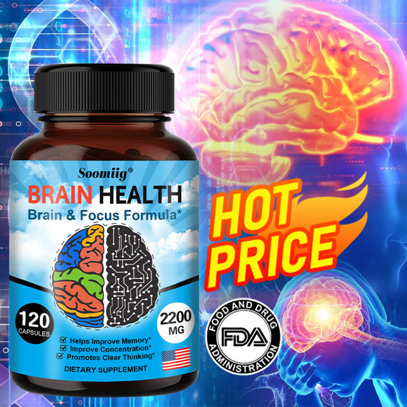 Soomiig Brain Health Capsules Boost Memory and Focus - Rich in Vitamins ...