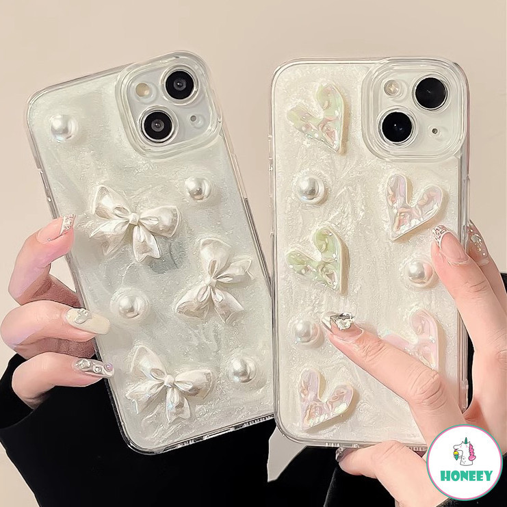 Girly 3D Love Pearl Charms Beads Lanyard Iphone Case for IPhone 11 Case ...