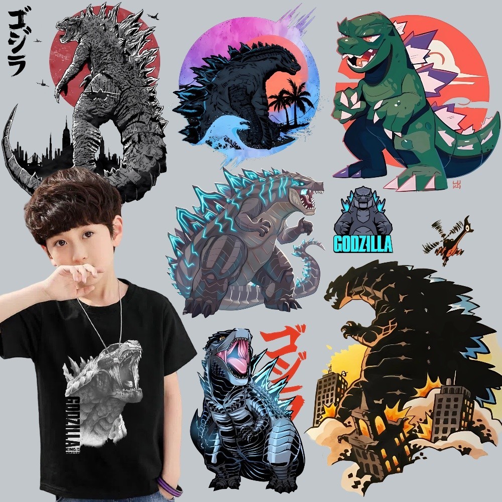 Godzilla Heat Transfer Printing Heat Transfer Sticker Thermal ...