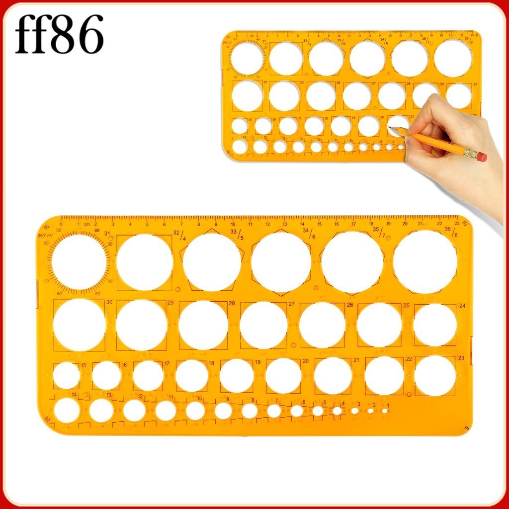 Circular Oval Ruler Accurate And Durable Ruler For Architects And ...