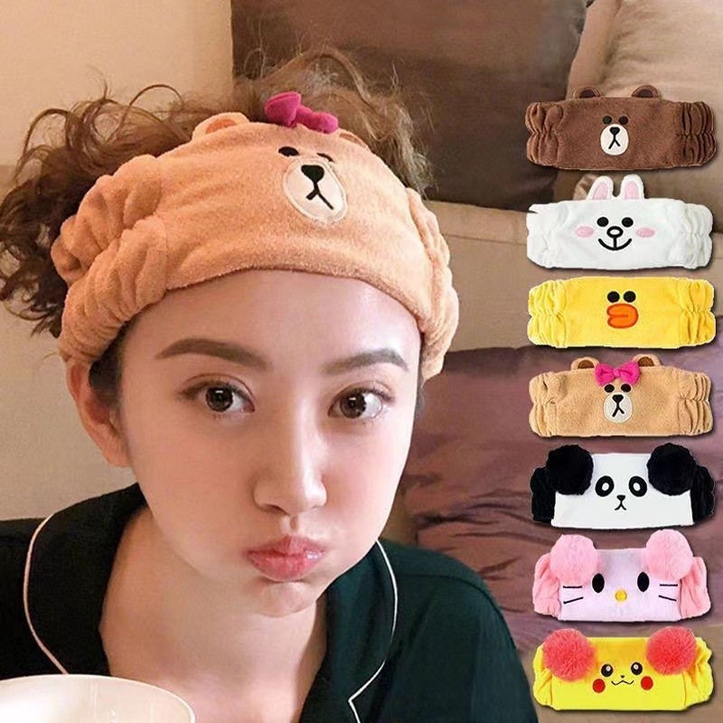 Korean Cartoon Turban Plush Headband Concert Props Cosplay Custume ...