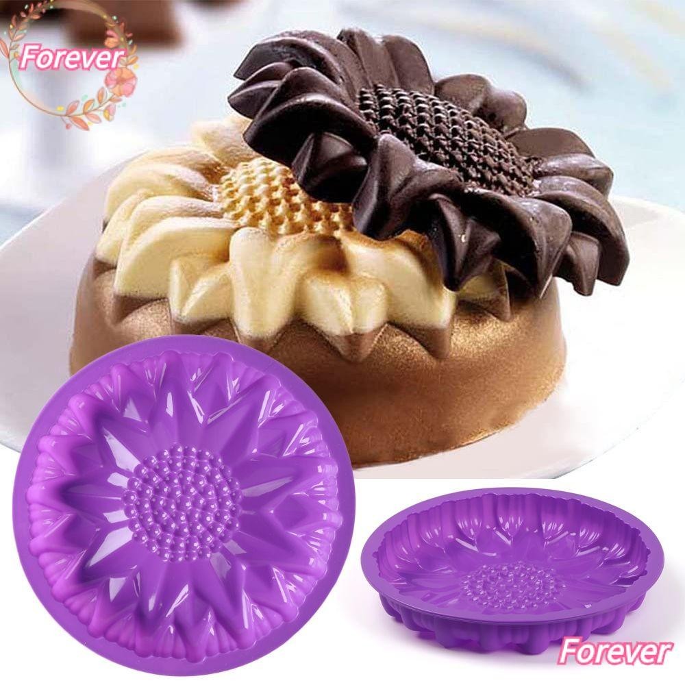 FOREVER Handmade 3D Silicone Mould DIY Rose Flower Cake Mould Cake ...