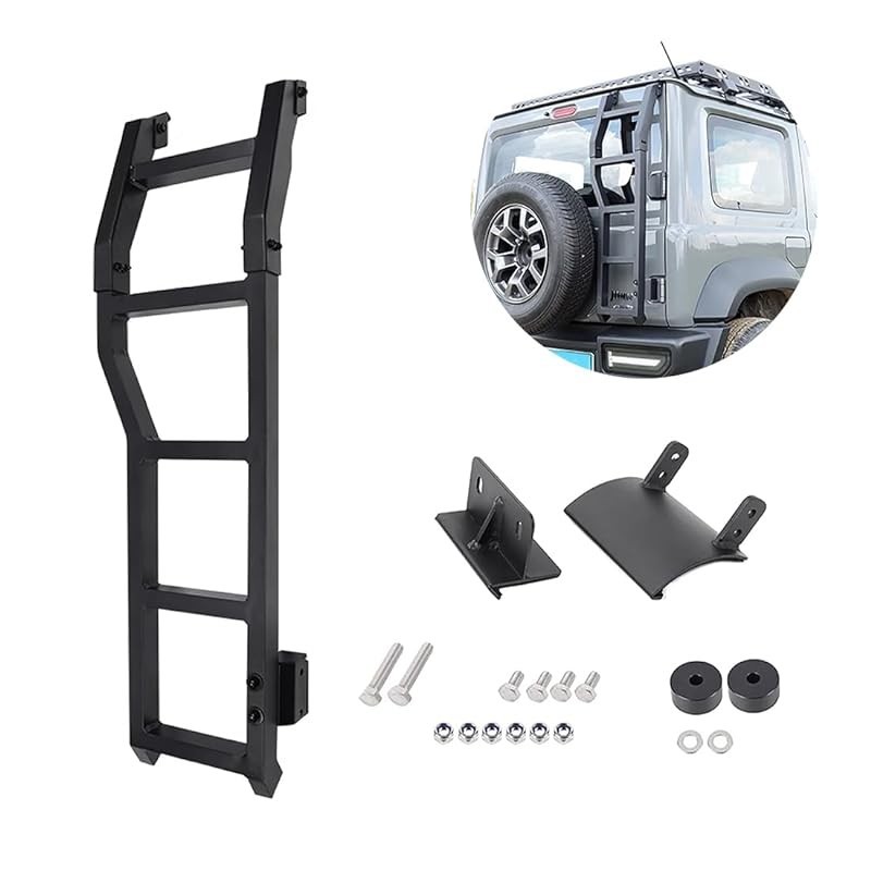 RaKuLife Rear Ladder Exclusive for Jimny JB64 JB74 Jimny Sierra Custom Parts No drilling ...