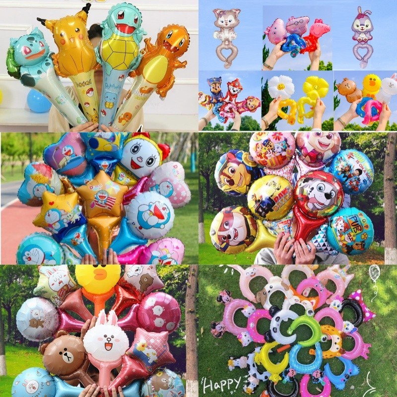 [Ready Stock] Theme Mixed Balloons Paws Team Pepe Pig Ultraman Kuromi ...