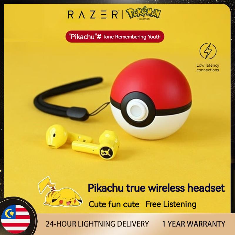 RAZER-Pokemon - Pikachu Limited Edition Hammerhead 5.0 Bluetooth True ...