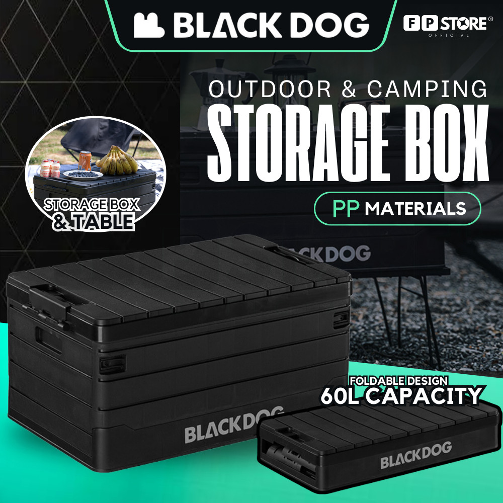 BLACKDOG 60L Foldable Storage Box Container Camping Fold Kotak ...