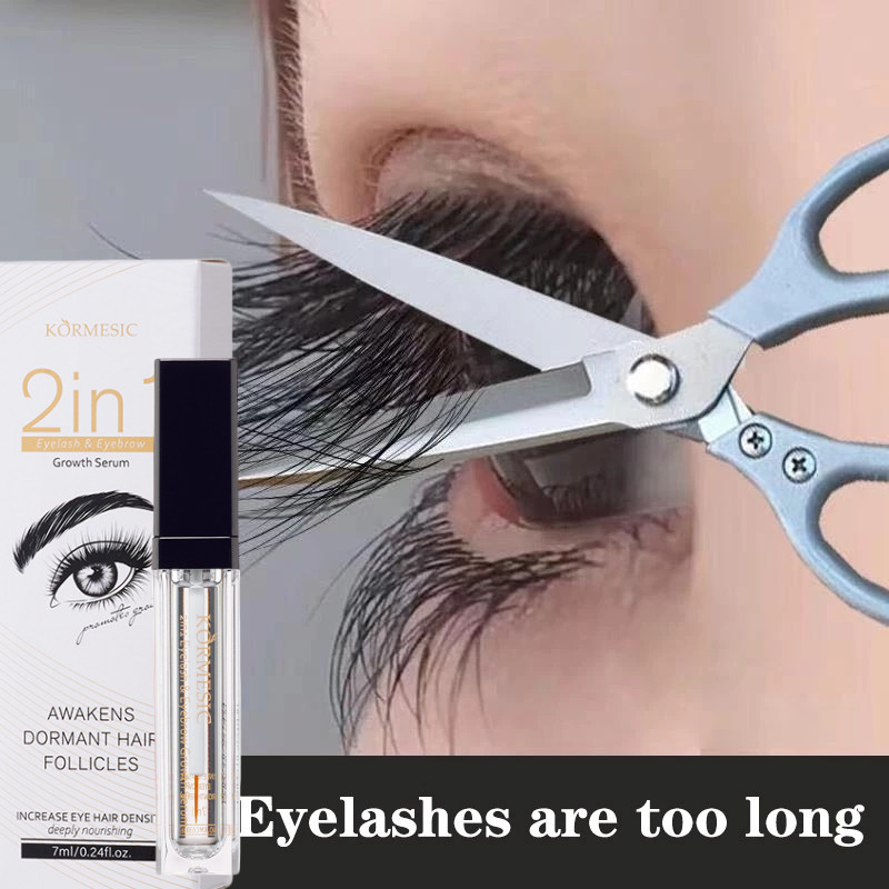 2 in 1 Eyebrow Eyelash Grower Serum Eyelash Extension Increase Volume ...