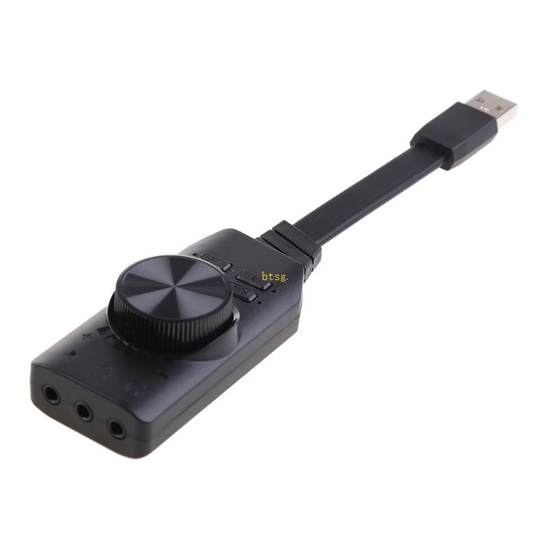 BT USB External Sound Card 7 1 Channel Virtual 3D Surround 3 5mm Adapter Gaming Replacement for ...