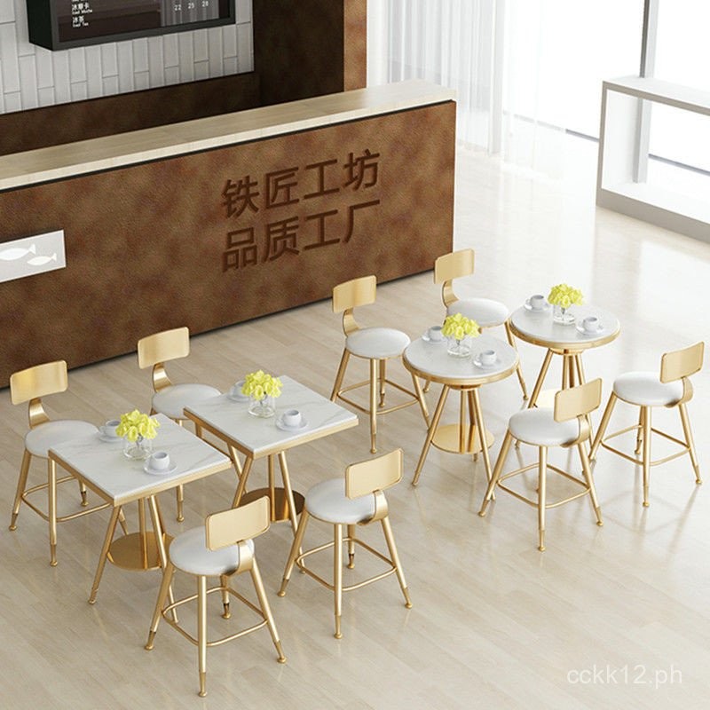 Nordic Café Internet Celebrity Milk Tea Shop Table and Chairs Simple ...