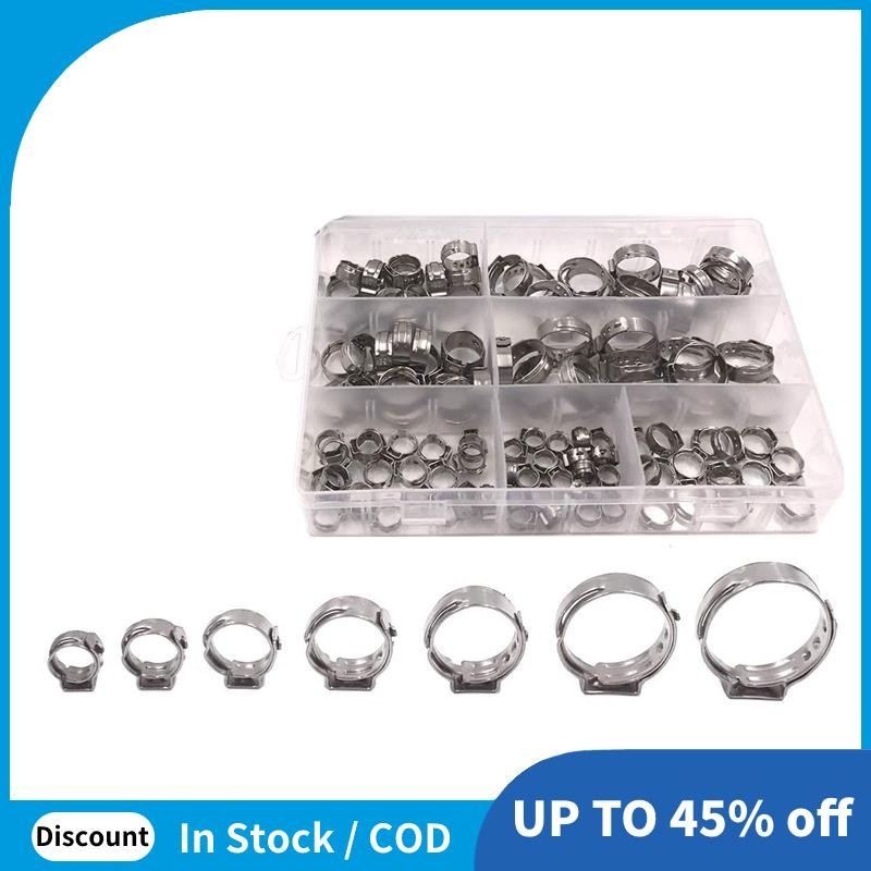Best Sell Cinch Clamp Rings, Single Ear Stepless Hose Clamps Assortment ...