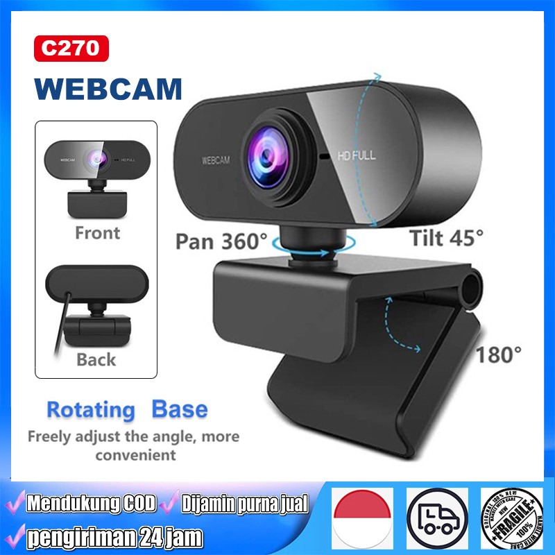 Webcam USB PC C270 Full HD 1080P Auto-Light Balance With Mic Live ...