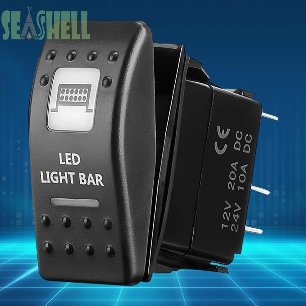 LED Light Bar Rocker Switch 12V 24V Toggle Switches Waterproof Car Dual ...