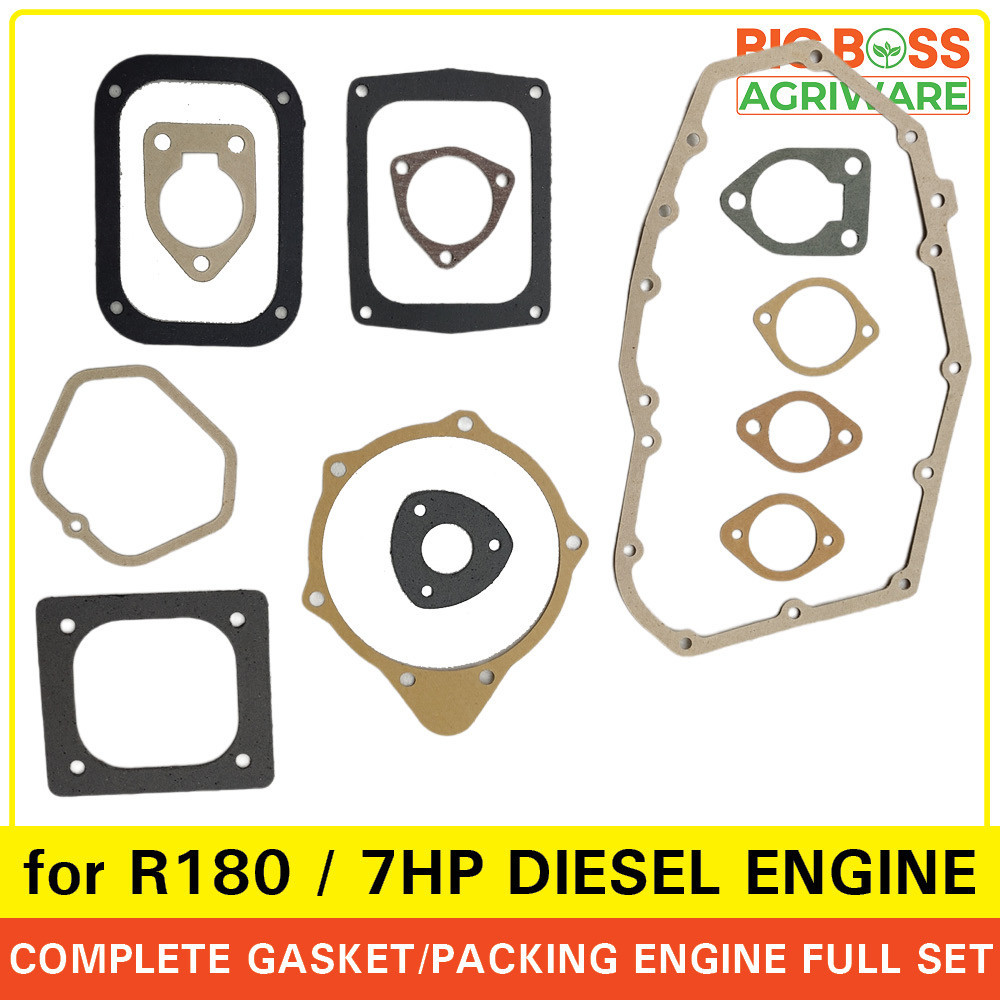 BBA Complete Gasket/Packing Engine Full Set for R180 - 7HP Watercooled ...