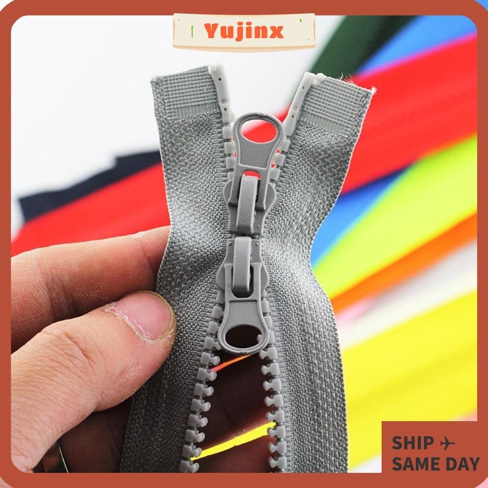 YUJINX Two Way Chunky Zip, 90cm Double Slider Resin Zipper, Open End ...