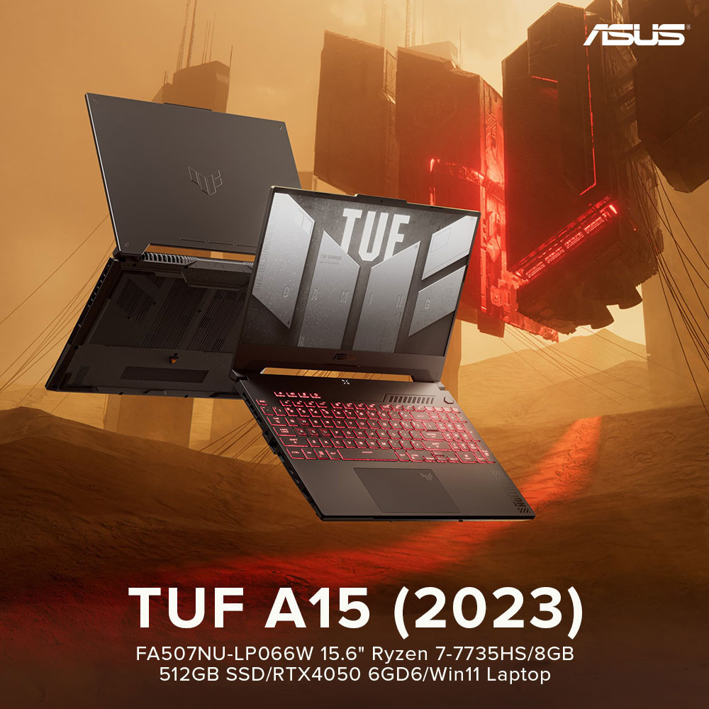 Asus TUF A15 (2023) FA507NU-LP066W and FA507NV-LP051W 15.6" Ryzen 7 ...
