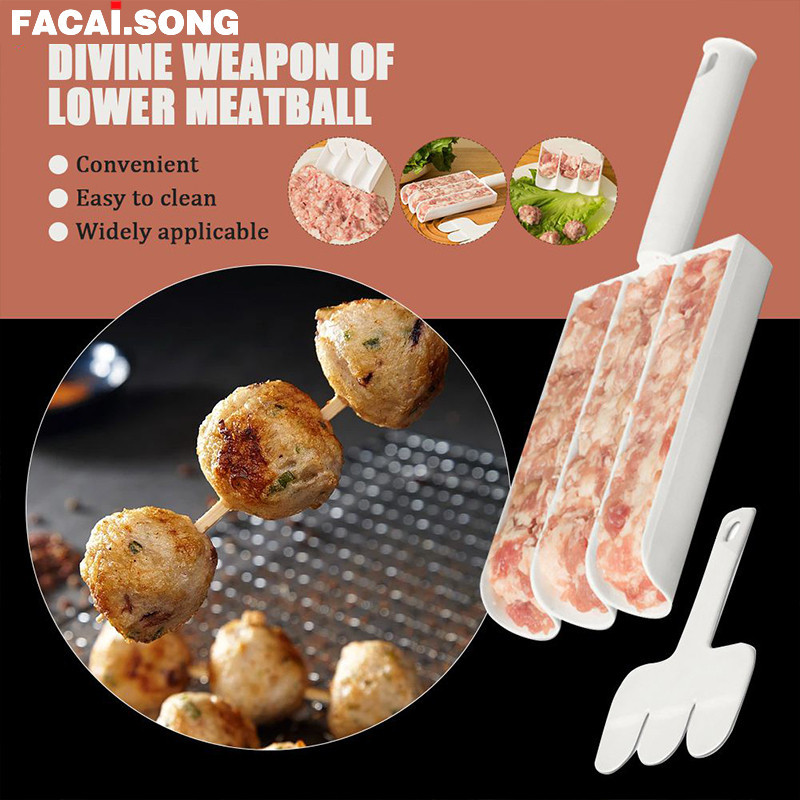 4 in 1 Meatball Maker Set Fried Fish Beaf Meat Making Balls Mold Spoon ...