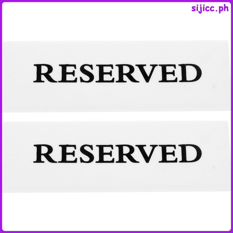 sijicc 2 Pcs Sign Tents Wedding Reserved Signs Conference Room ...