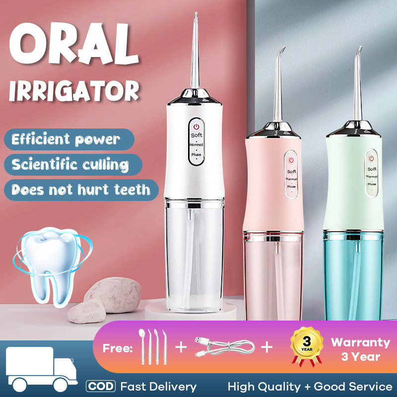 Oral Care Water Flosser Rechargeable Portable Pulse Water Teeth Deep ...