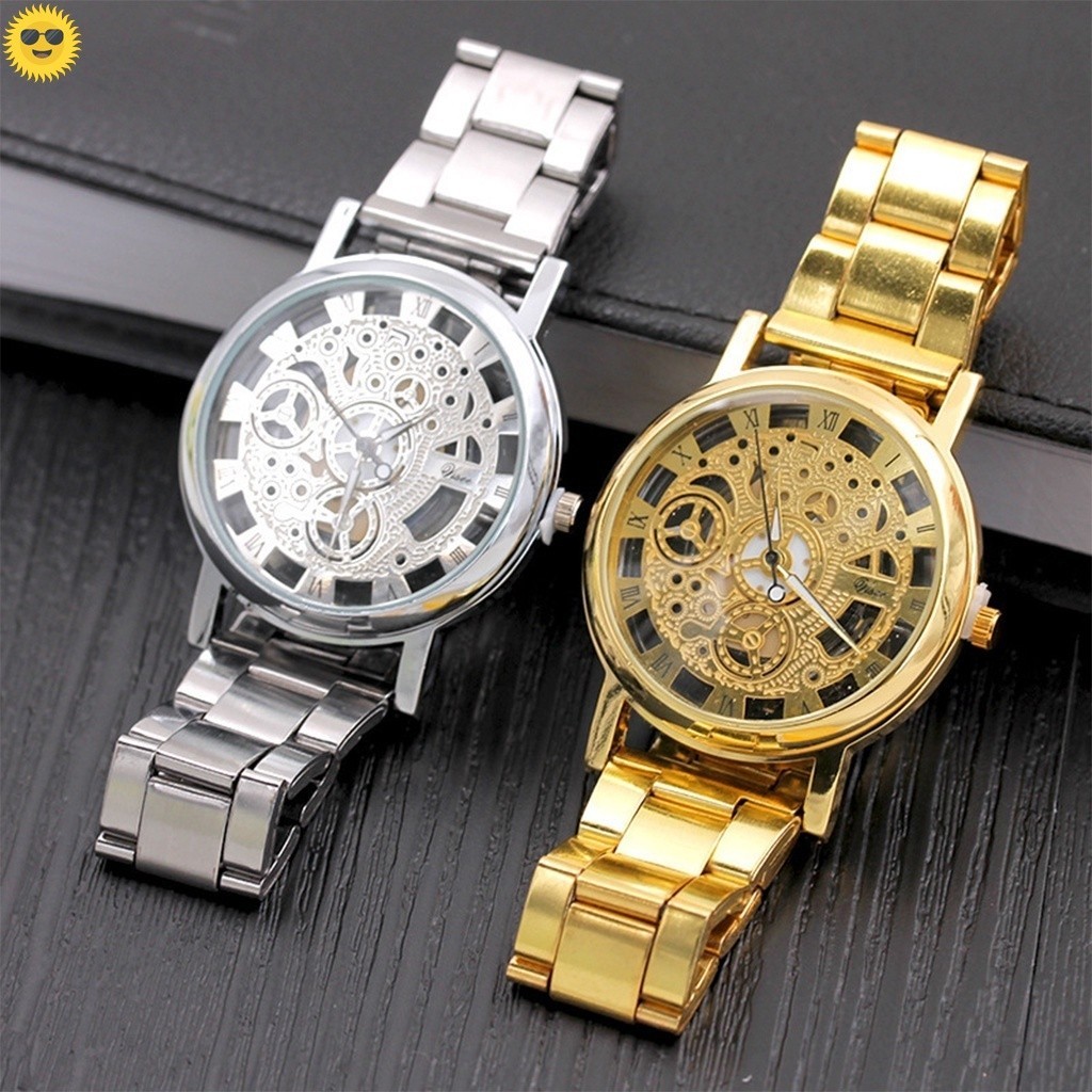 New Arrival Transparent Hollow Steel Strap Watch For Men CRD | Shopee ...