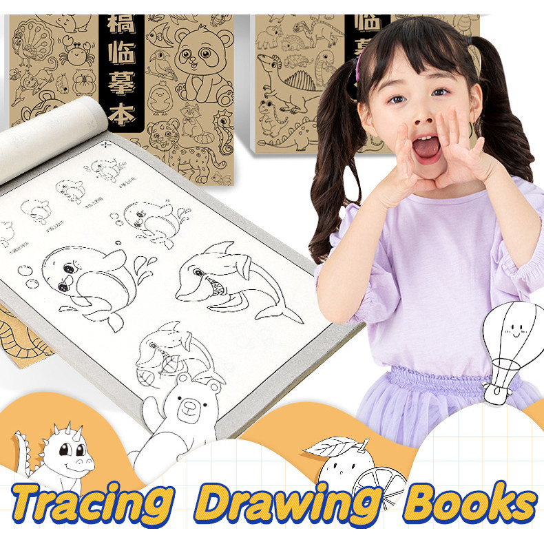 Kids Tracing Workbook For Kids Training Coloring Book Tracing Drawing ...