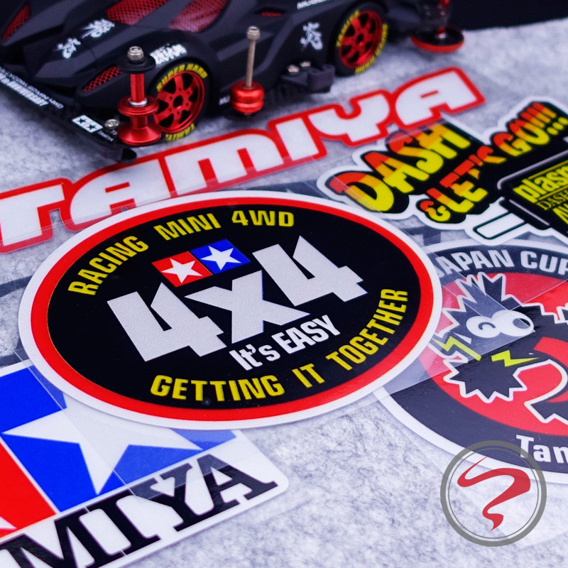 Homemade Tamiya Mini Four-Wheel Drive Stickers Toolbox Stickers Car ...