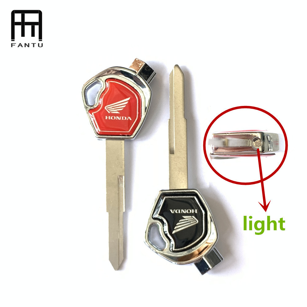 FTU Motorcycle Blank Key Left Blade With Light For HONDA CLICK BEAT ...