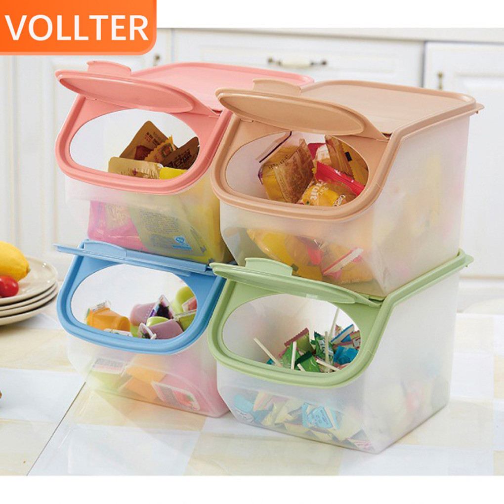 Dried Food Box Dispenser Home Kitchen Accessory Dustproof Organization ...
