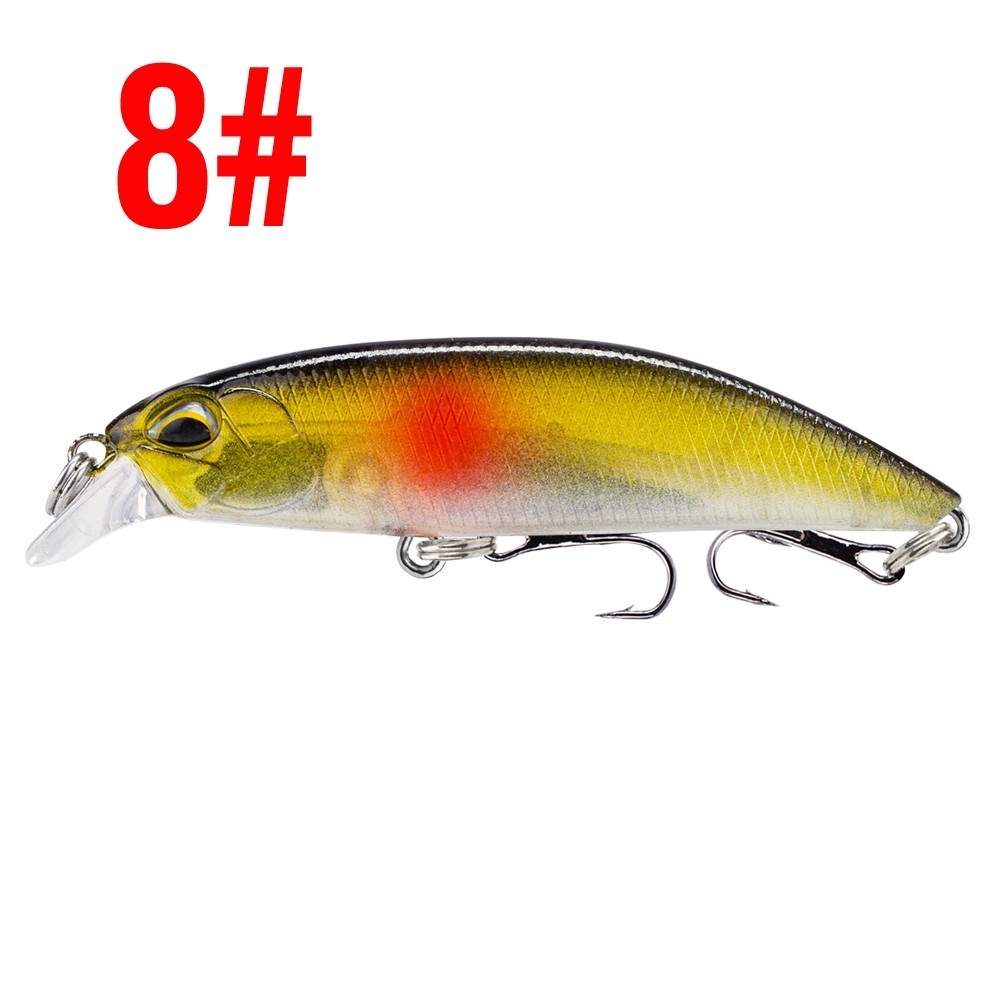 1PC Laser Fishing Lure 7cm/8g Slow Sinking Minnow Bait Casting Lure 3D Eyes Pencil Fishing Baits ...