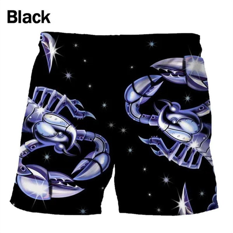 Scorpion Design Shorts Shorts Men Summer Beach Short Pants Hawaii Beach ...