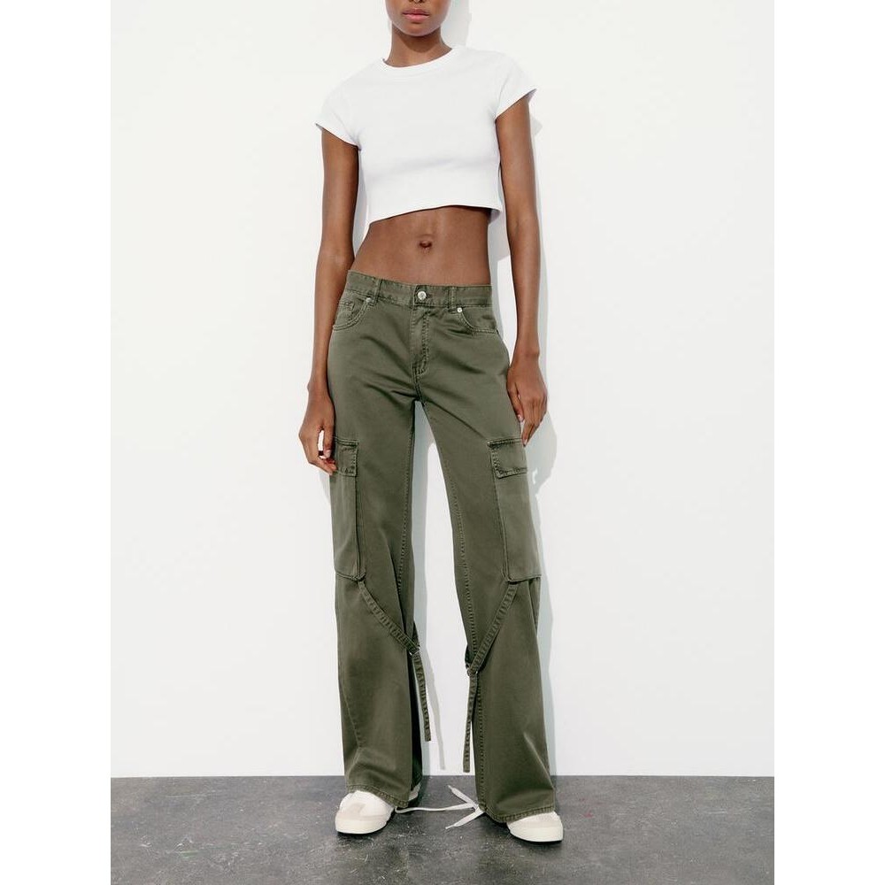March ZHAOLIN New Style Ladies TRF Cargo Style Mid-Waist Jeans5520038 ...