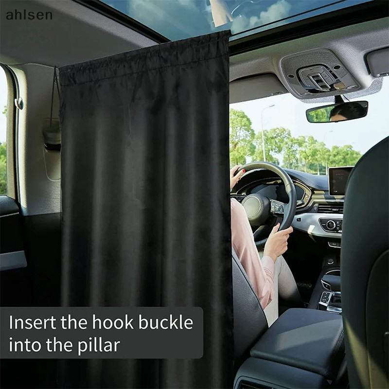 Ahlsen 1 2pcs Set Sun Shade Privacy Curtain Taxi Car Isolation Curtain