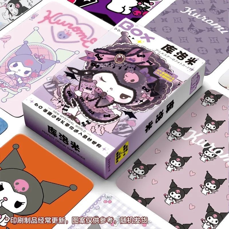 Kuromi Laser Flash Cards 60 Anime Two-Dimensional High-Face Cards ...