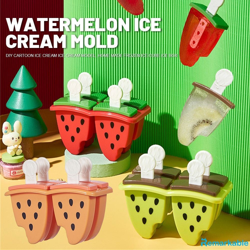 Watermelon sorbet mold diy cartoon ice cream ice mold home-made frozen ...