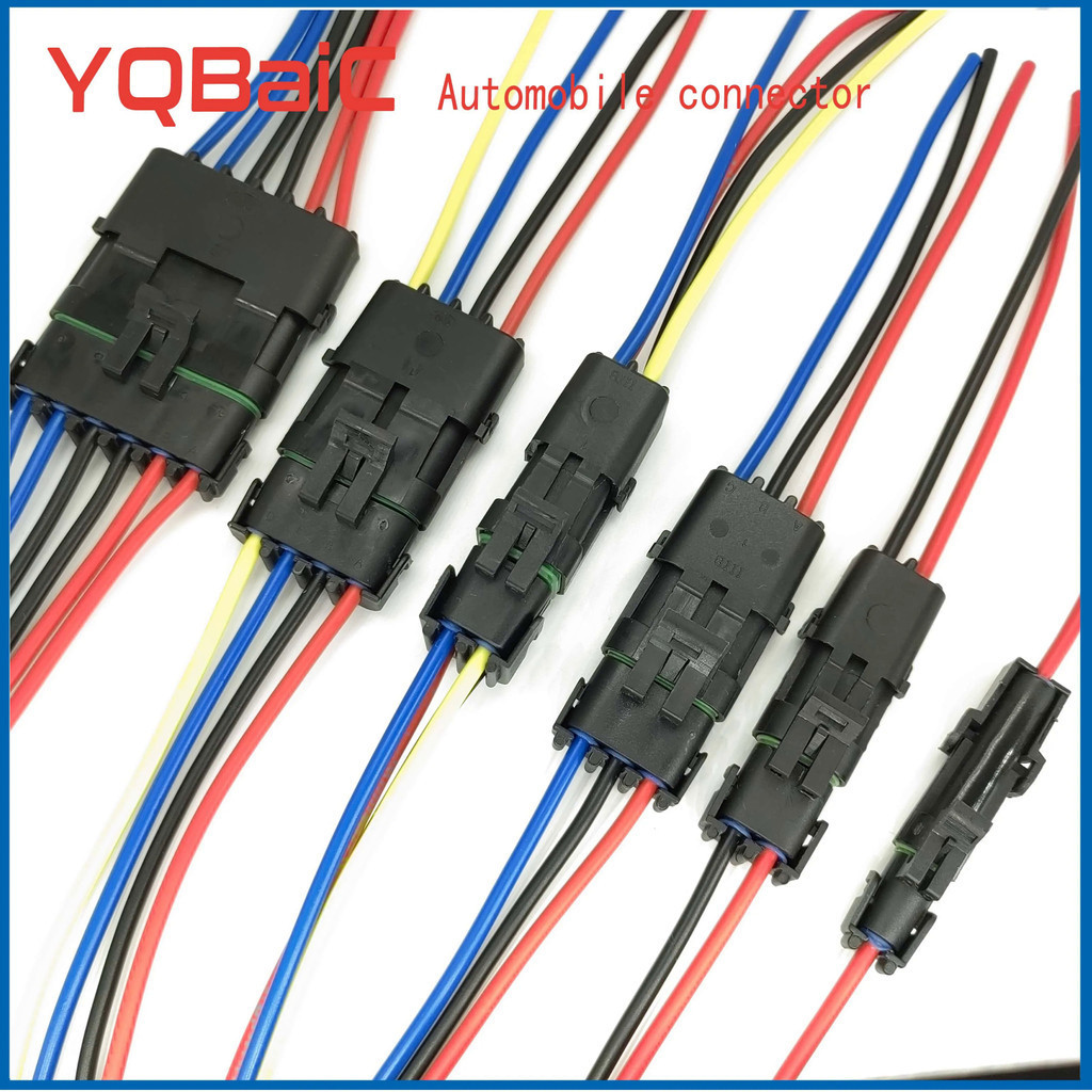 Delphi 2.5mm Waterproof Electrical Wire Connectors 1 2 3 4 6 Pin ...