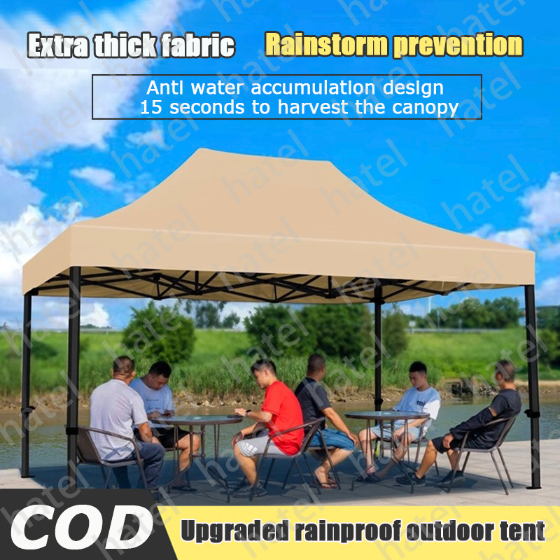 Outdoor Tent 3x4.5m Heavy Duty Waterproof Retractable Foldable Gazebo ...