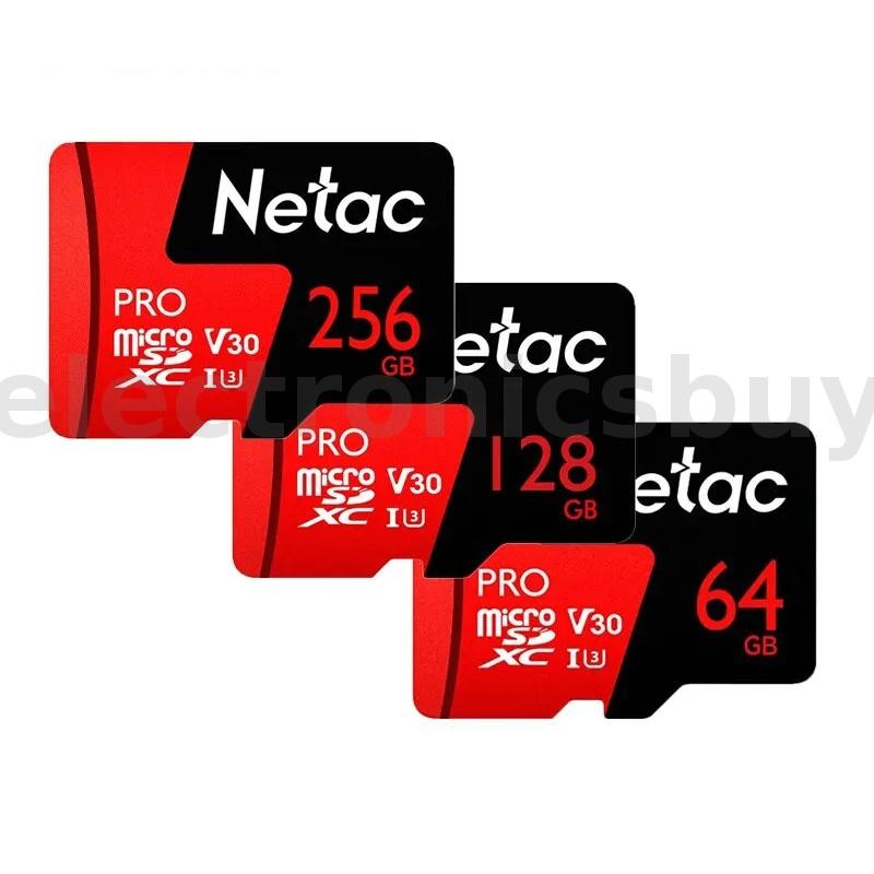 Netac P500 TF Memory Card 64GB 128GB 256GB U3 V30 Class 10 High Speed ...