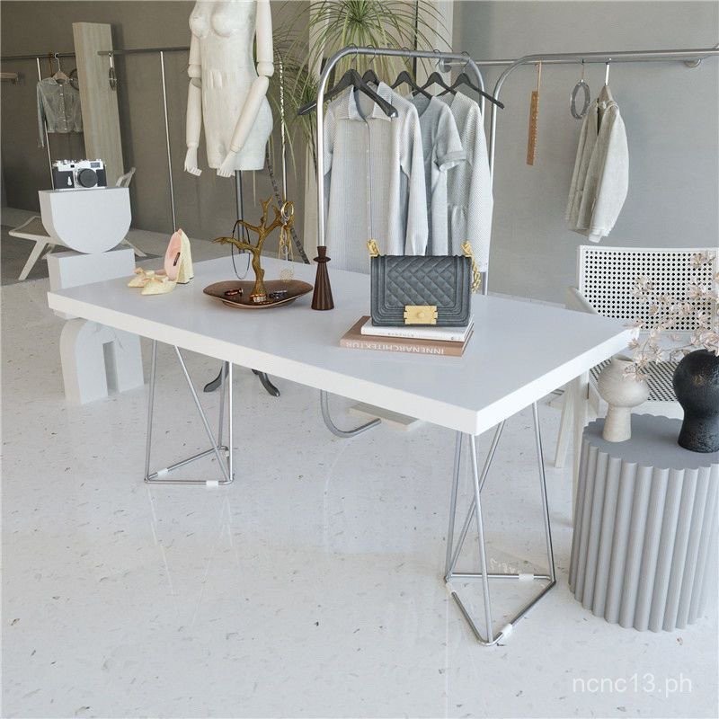 Clothing Store Display Table Display Stand Floor Bag Rack Middle Island Display Stand Clothing ...