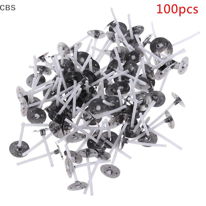 CBS 100Pcs Candles Mold Wick Tabs Eco-Friendly Candle Sustainer Making ...