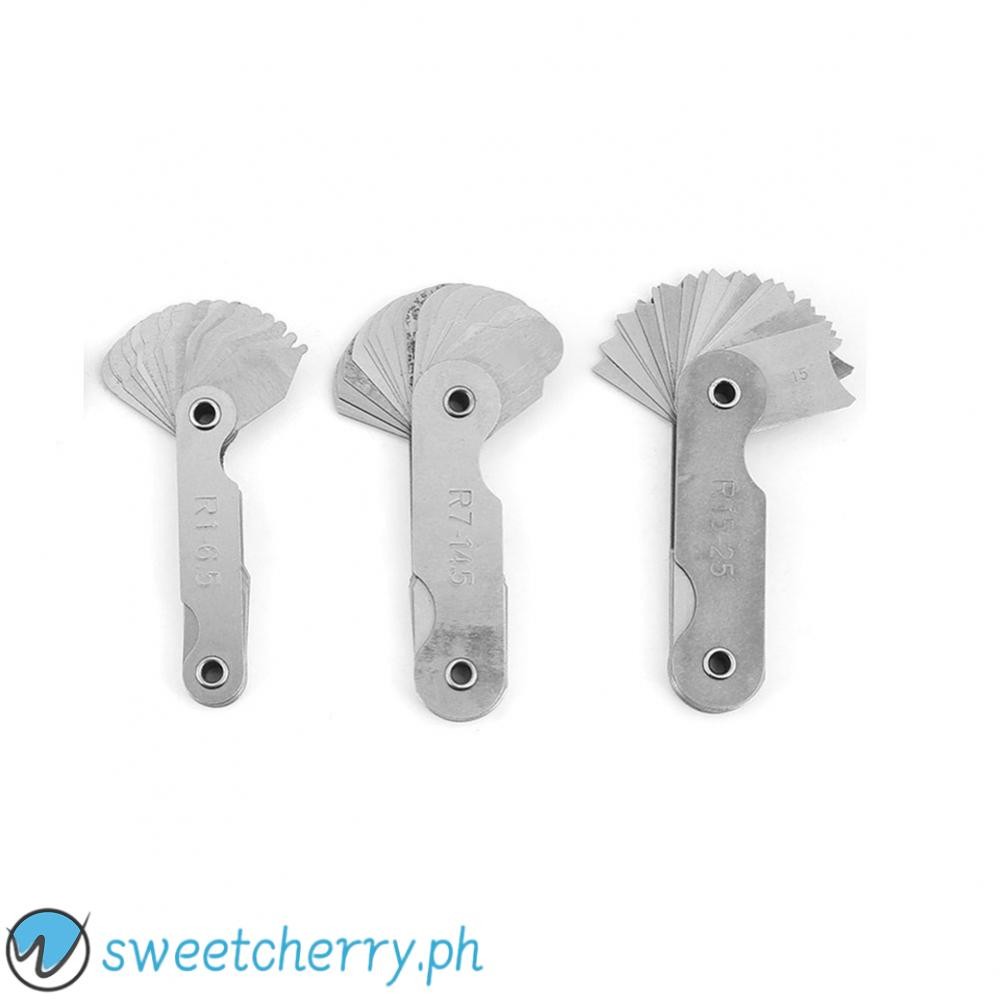 Stainless Steel Radius Fillet Gauge Set for Precision Measurement in ...